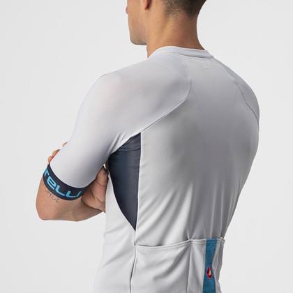 (春得セール)カステリ(CASTELLI) ENTRATA VI JERSEY 22025 870 SILVER GRAY/SAVILE ...