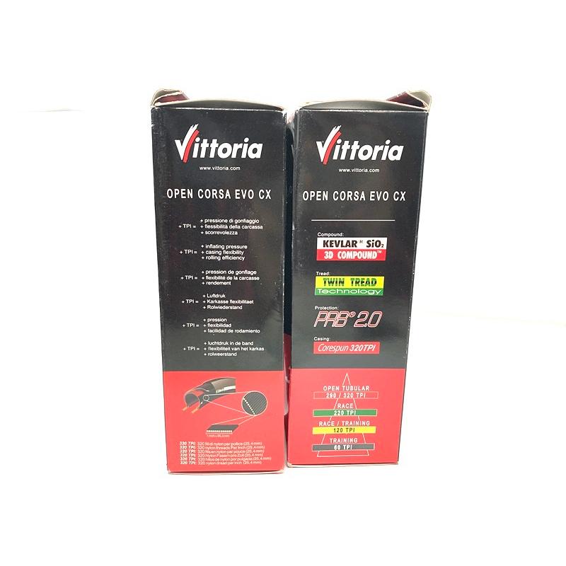 未使用品 VITTORIA オープンコルサエヴォCX OPEN CORSA EVO CX クリンチャータイヤ 2本セット ブラック ブルー 700c/23c : CYCLE PARADISE ...