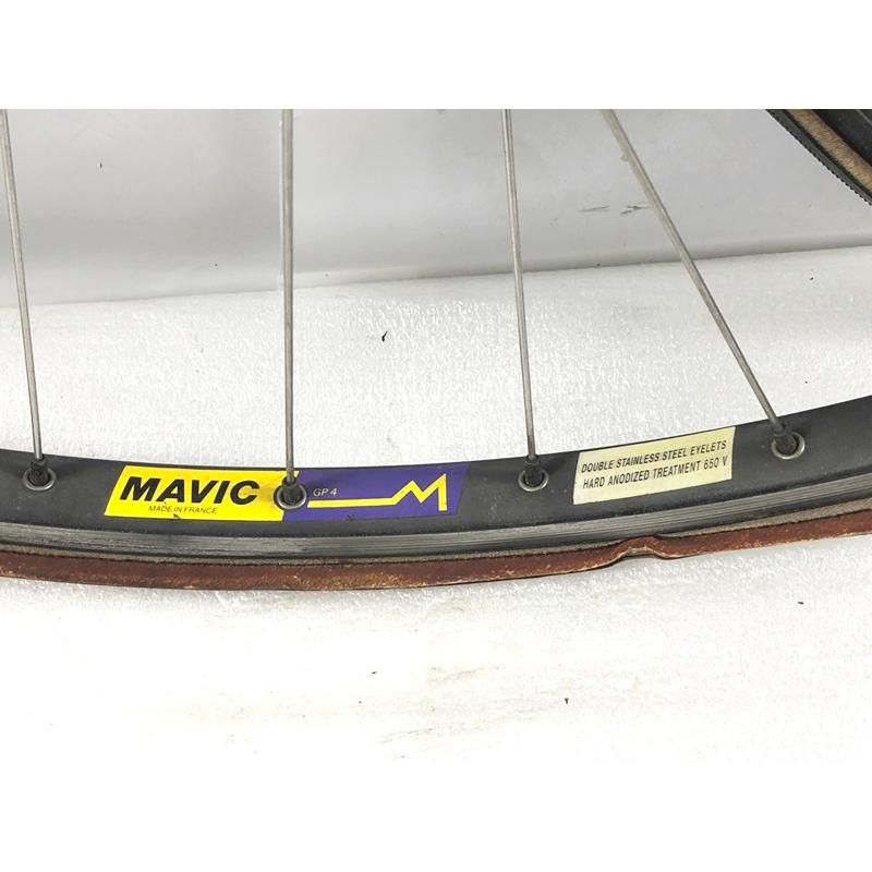 ジャンク MAVIC SHIMANO GP4 リム シマノ600 FH-6402 HB-6400 ホイールセット シマノ 8速チューブラー ...