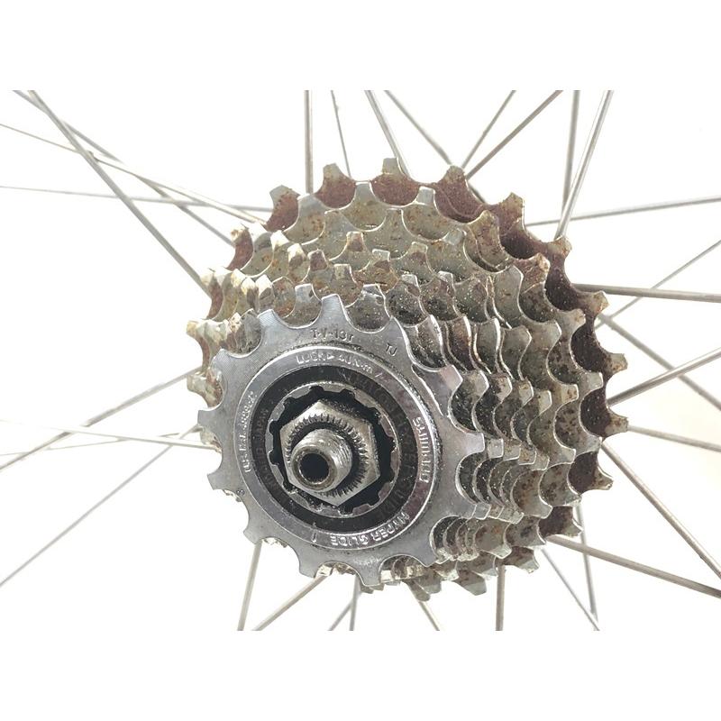 ジャンク MAVIC SHIMANO GP4 リム シマノ600 FH-6402 HB-6400 ホイールセット シマノ 8速チューブラー ...