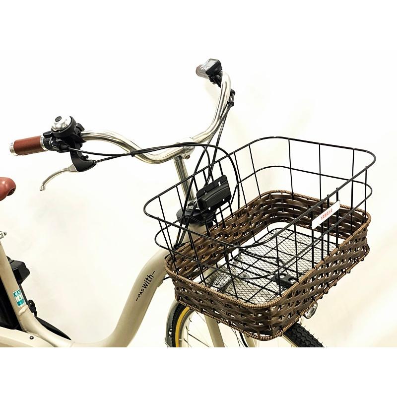 YAMAHA ヤマハ パス PAS With DX PA26WDX 12.3Ah 内装三段変速 2022年 電動アシスト自転車 26インチ マットグレイッシュベージュ : CYCLE ...