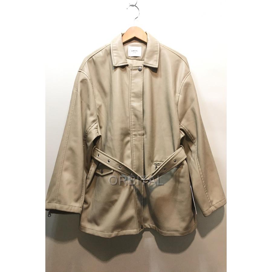 経堂) アメリ Ameri シングル ジェントル フェイクレザー ジャケット サイズF ベージュ レディース 01110630161 タグ付 :kyd-2202090006-ls ...