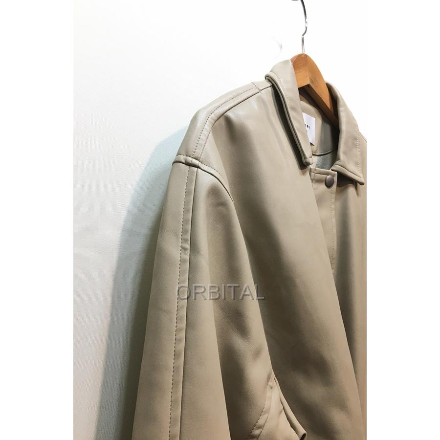 経堂) アメリ Ameri シングル ジェントル フェイクレザー ジャケット サイズF ベージュ レディース 01110630161 タグ付 :kyd-2202090006-ls ...