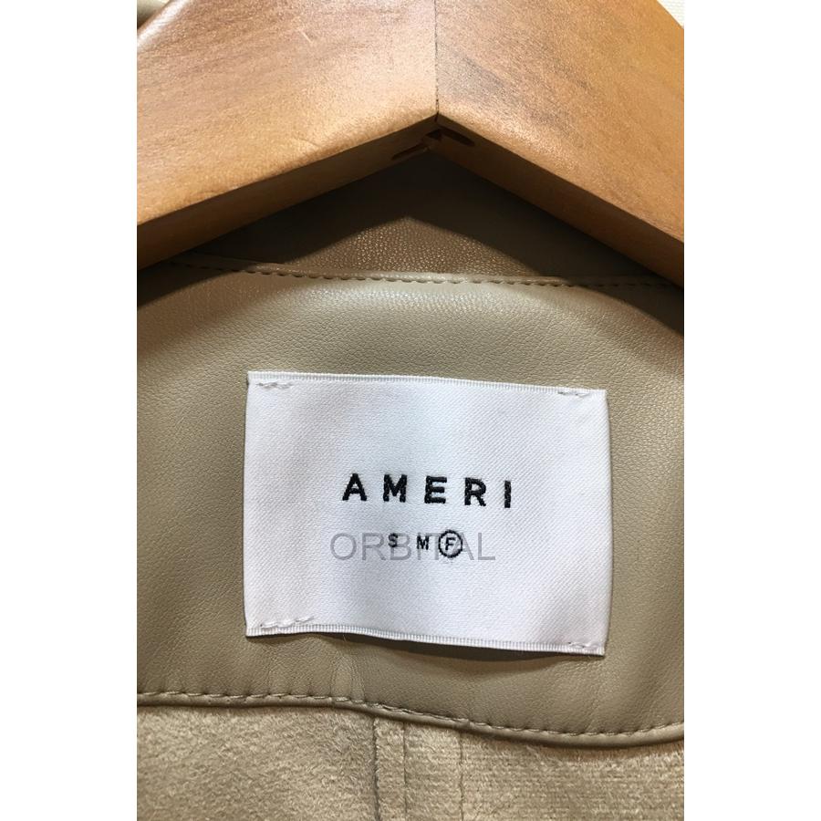 経堂) アメリ Ameri シングル ジェントル フェイクレザー ジャケット サイズF ベージュ レディース 01110630161 タグ付 :kyd-2202090006-ls ...