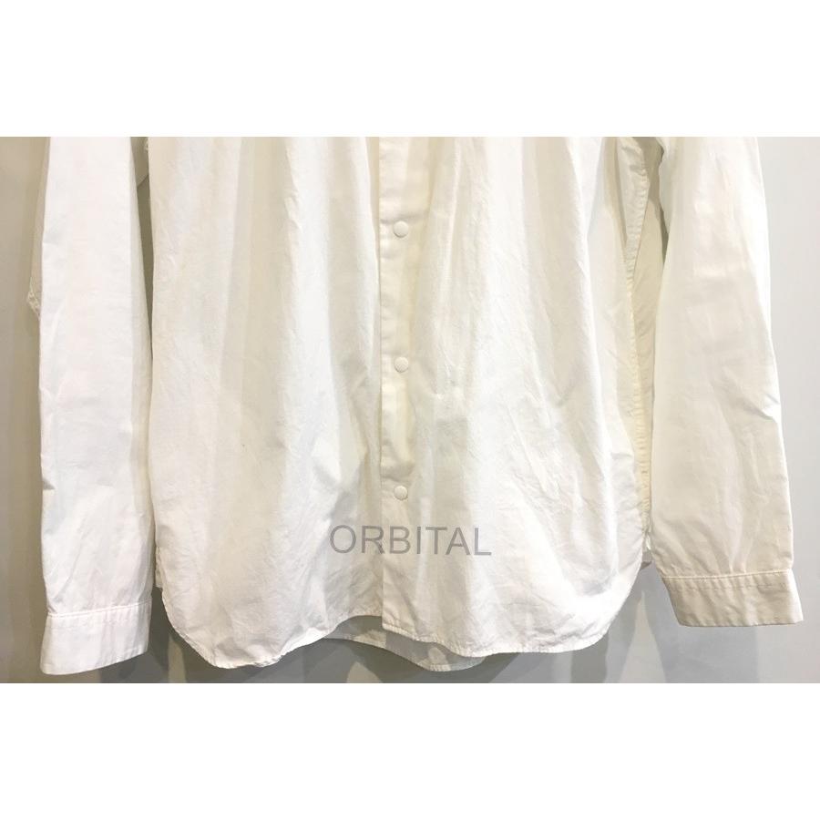 ブランド 二子玉) YAECA ヤエカ 15122 コンフォートシャツリラックス スナップボタン ポケット付 ロングスリーブ ホワイト 白 メンズ S : CYCLE PARADISE ...