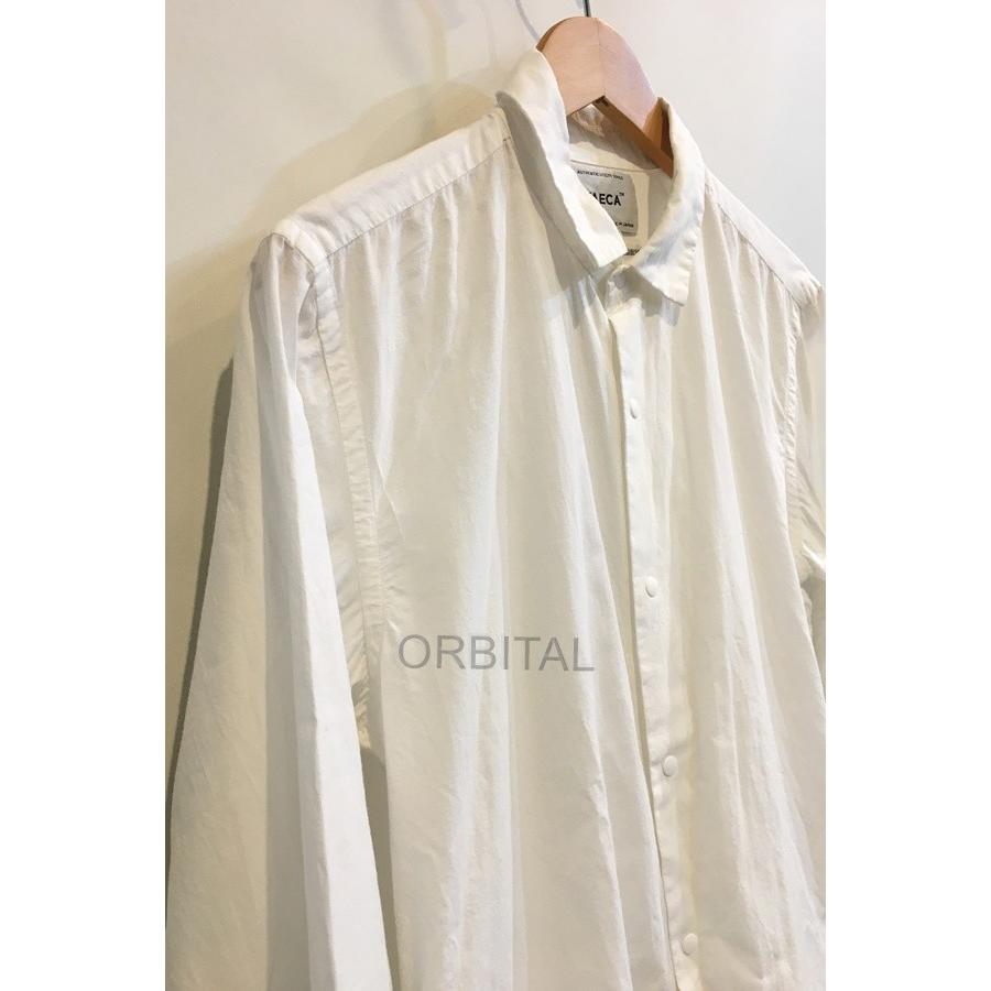 ブランド 二子玉) YAECA ヤエカ 15122 コンフォートシャツリラックス スナップボタン ポケット付 ロングスリーブ ホワイト 白 メンズ S : CYCLE PARADISE ...