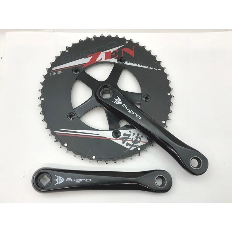 スギノ SUGINO RD4クランク ZEN STRADA チェーンリング クランク ブラック 167.5mm 53/38 四角テーパー : サイクルパラダイス ウェブストア - 通販 ...