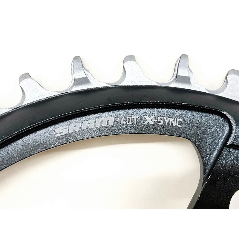 美品 スラム SRAM X-SYNC DM チェーンリング フロントシングル 12s 107BCD ダイレクトマウント8ボルトスパイダー付 46Tと40Tの2枚セット : サイクルパラダイス ...