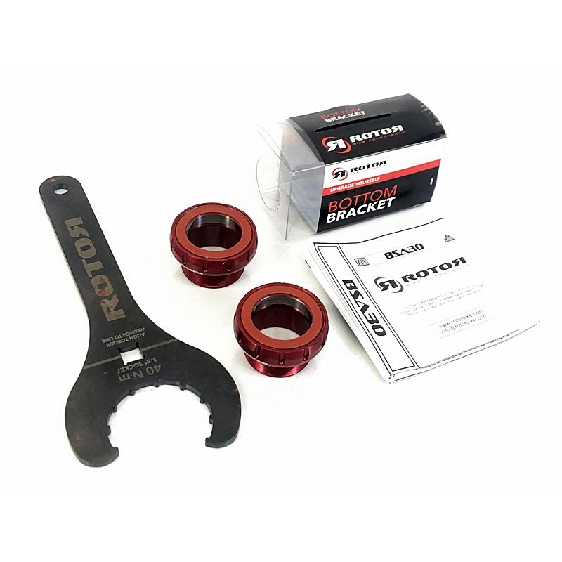 未使用品 ローター ROTOR BSA30 セラミックベアリング BSA68mm 30mmスピンドル用 専用工具付 ボトムブラケット : サイクルパラダイス ウェブストア - 通販 ...