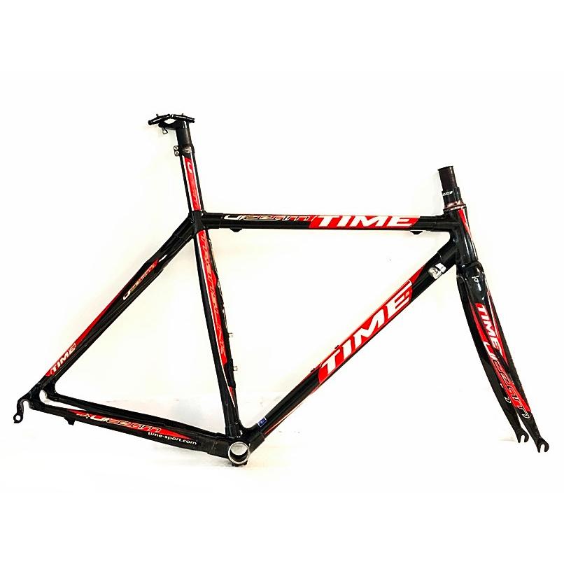 ジャンク タイム TIME VXRS ULTEAM フレームセット 2006年頃 XXSサイズ カーボン トップチューブ チェーンステー ...