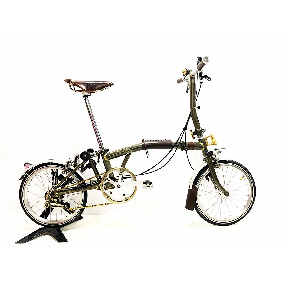 ブロンプトン BROMPTON S6L 内装3段×外装2段変速 2017年モデル 折り畳み自転車 RAW Lacquer（ロウラッカー）カラー ...