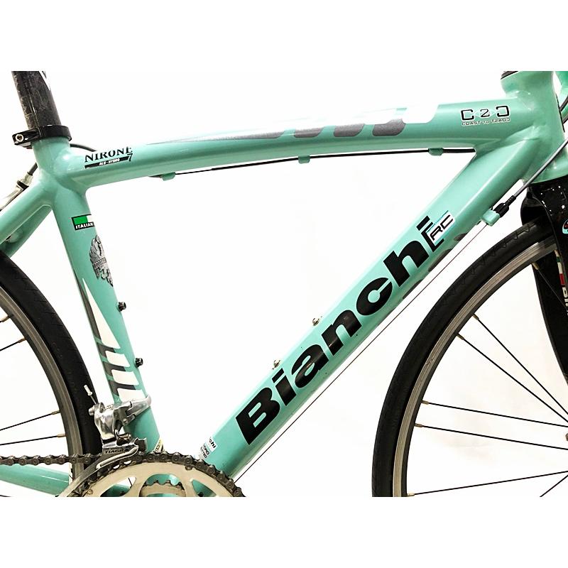Bianchi ビアンキ BIANCHI ビアニローネ 7 VIA NIRONE Alu Carbon SHIMANO TIAGRA 2008年モデル ロードバイク チェレステ : サイクル ...