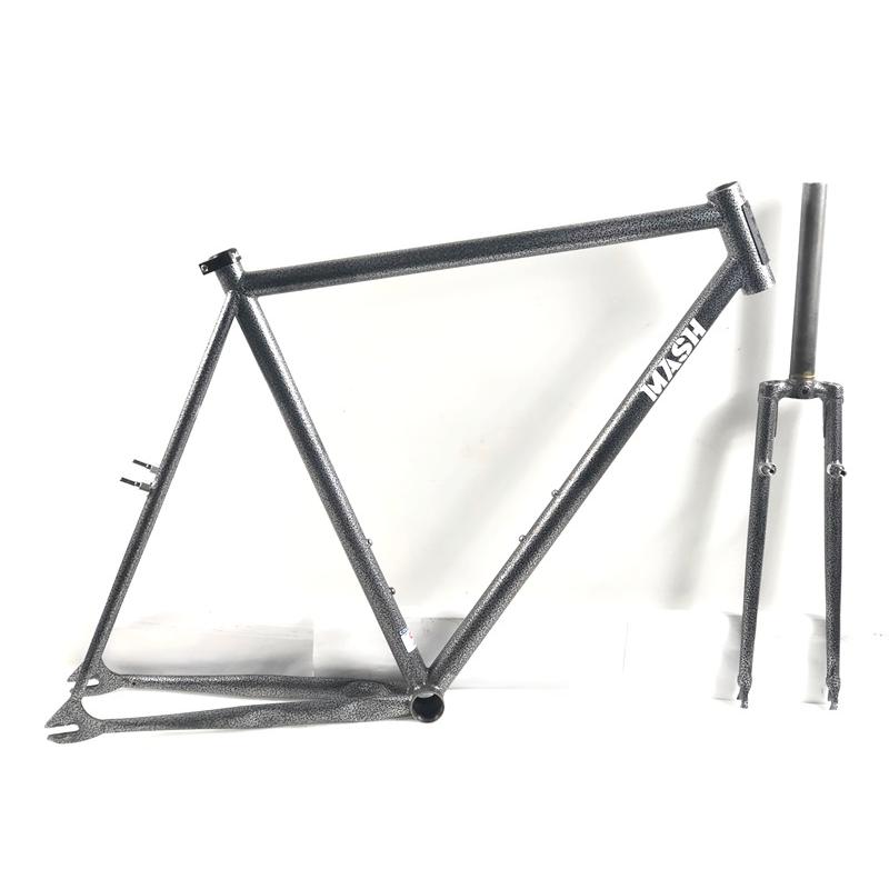 マッシュ MASH スチール STEEL フレームセット 2019 55/Mサイズ クロモリ grey hammered : サイクル ...