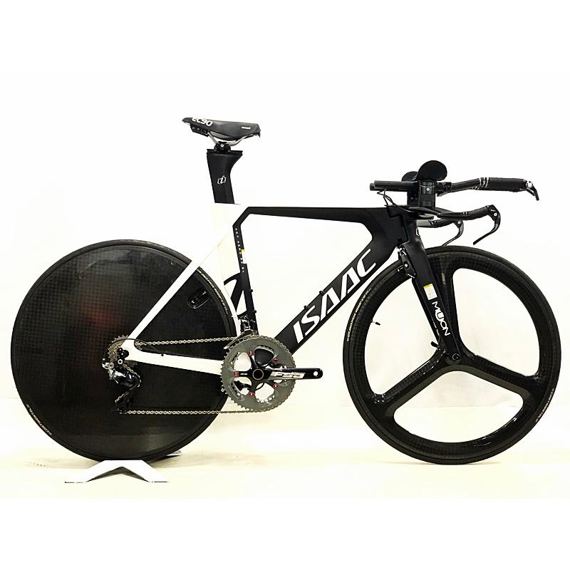 美品 イザーク ISAAC ムオン MUON DURA-ACE 2019年モデル TT トライアスロン カーボン ロードバイク 52サイズ ...