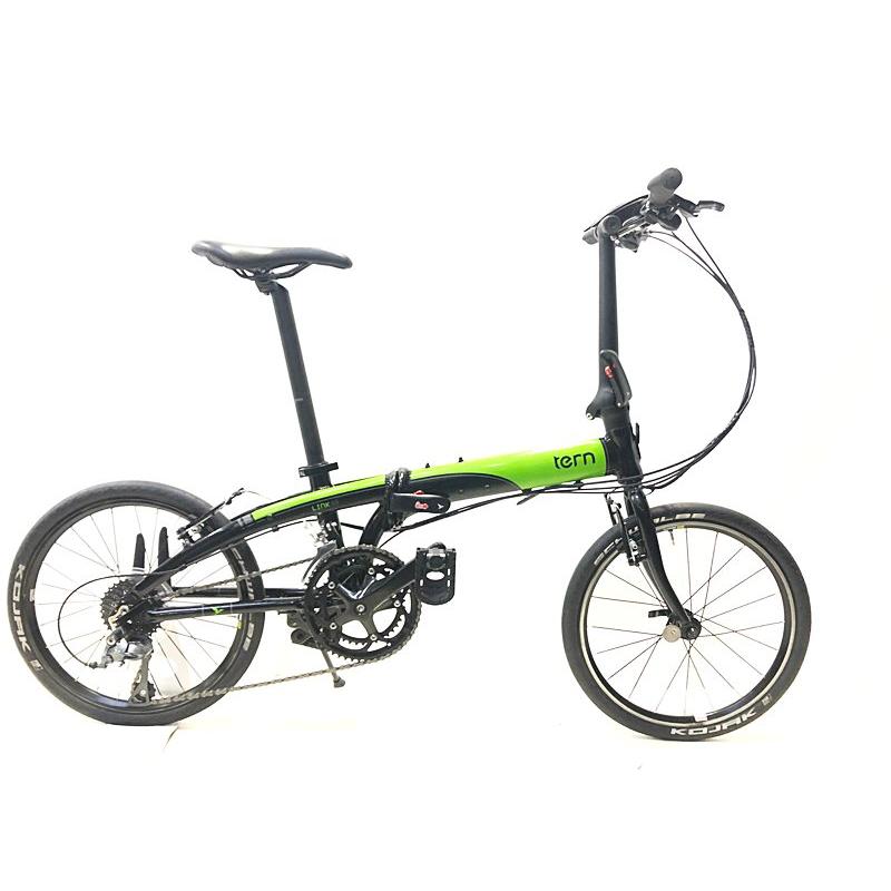 ターン Tern Link D16 2017年モデルフォールディングバイク 折り畳み自転車 20インチ ブラック・グリーン : サイクル ...