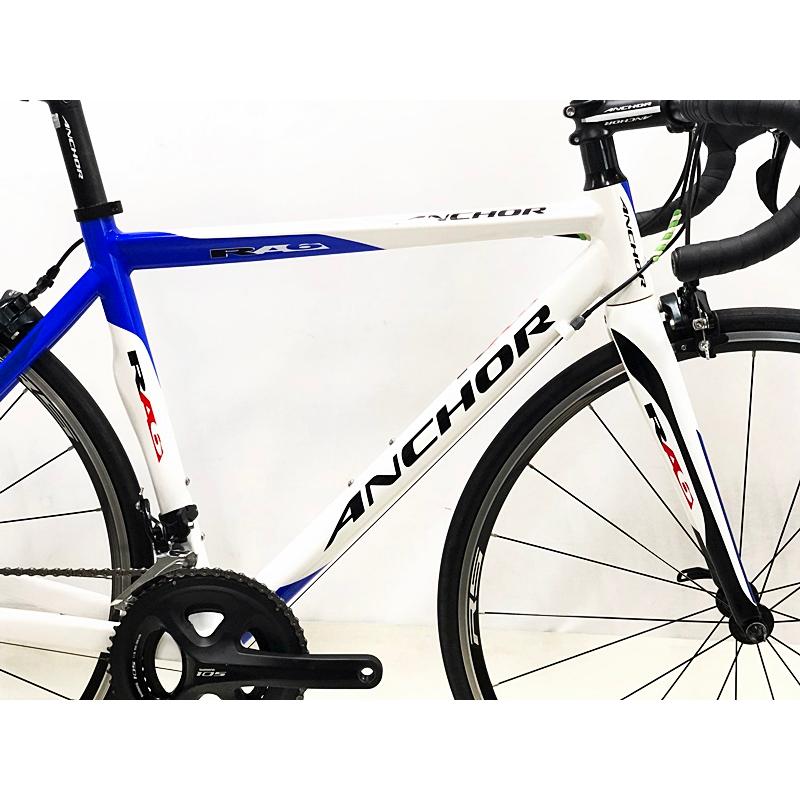 ANCHOR（ファッション） アンカー ANCHOR RS6 スポーツ SPORT SHIMANO 105 カスタム 2015年モデル ロードバイク 490サイズ ホワイト/ブルー ...