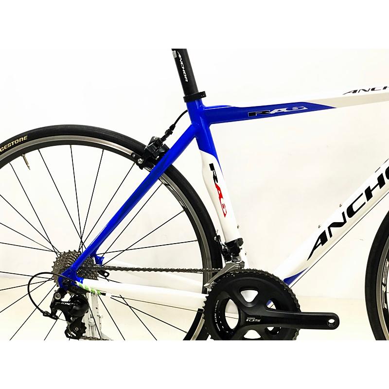 ANCHOR（ファッション） アンカー ANCHOR RS6 スポーツ SPORT SHIMANO 105 カスタム 2015年モデル ロードバイク 490サイズ ホワイト/ブルー ...
