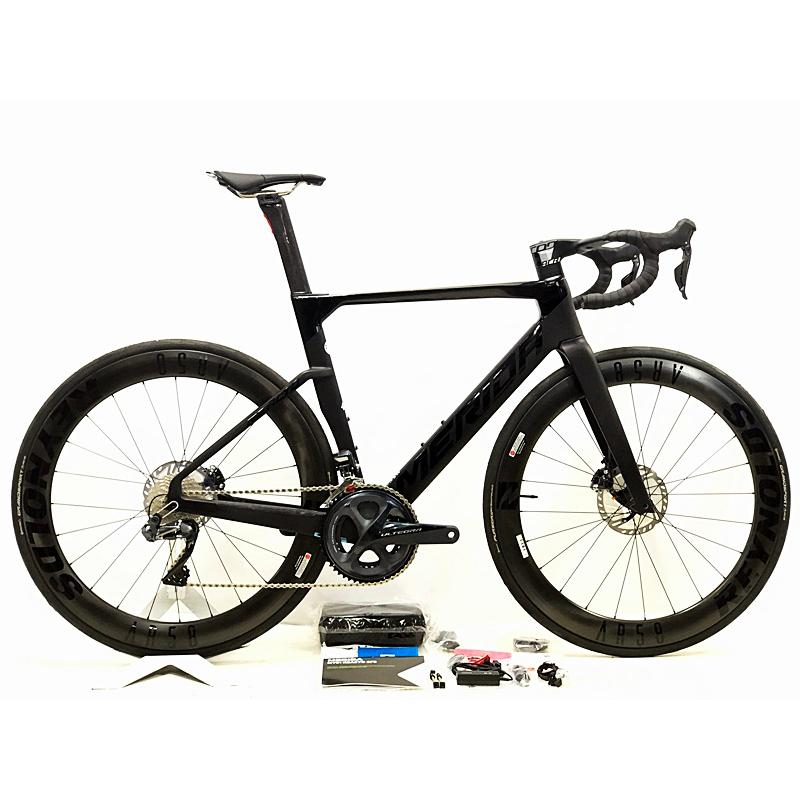 未走行品 メリダ MERIDA リアクト 8000-E REACTO ULTEGRA 電動Di2 油圧DISC 2021年 カーボンロードバイク 52(S)サイズ ブラック : サイクル ...