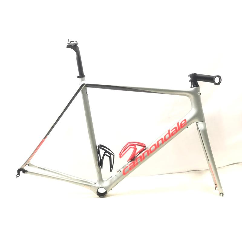 キャノンデール CANNODALE スーパーシックスエヴォ SUPER SIX EVO フレームセット 2019 58サイズ カーボン シルバー : サイクルパラダイス ウェブストア - 通販 ...