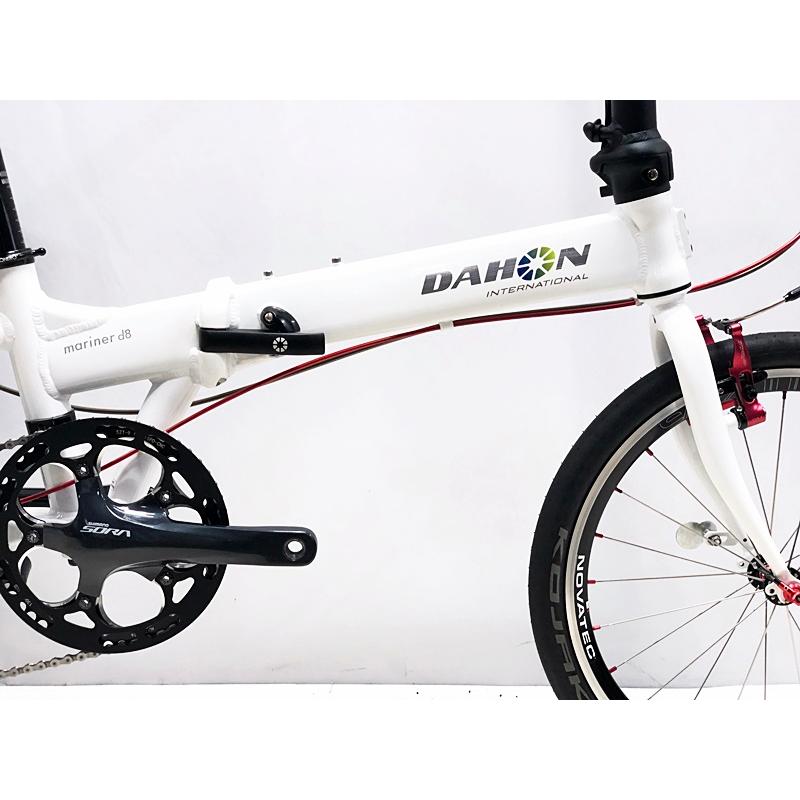 DAHON 美品 ダホン マリナー D8 MARINER 40周年記念 カスタム 2022年 SORA フォールディングバイク折り畳み自転車 20インチ ホワイト : サイクルパラダイス ...
