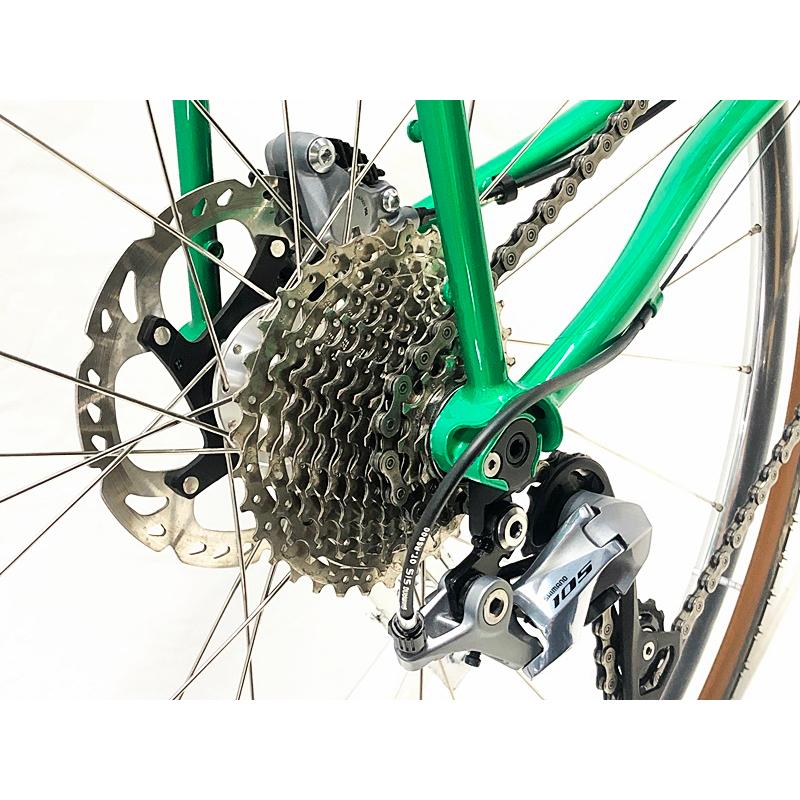 美品 ワン バイ エスONE BY ESU JEF＃701D 105 2020年 オールラウンドディスクブレーキモデル クロモリロードバイク 550サイズ グリーン☆ : サイクルパラダイス ...