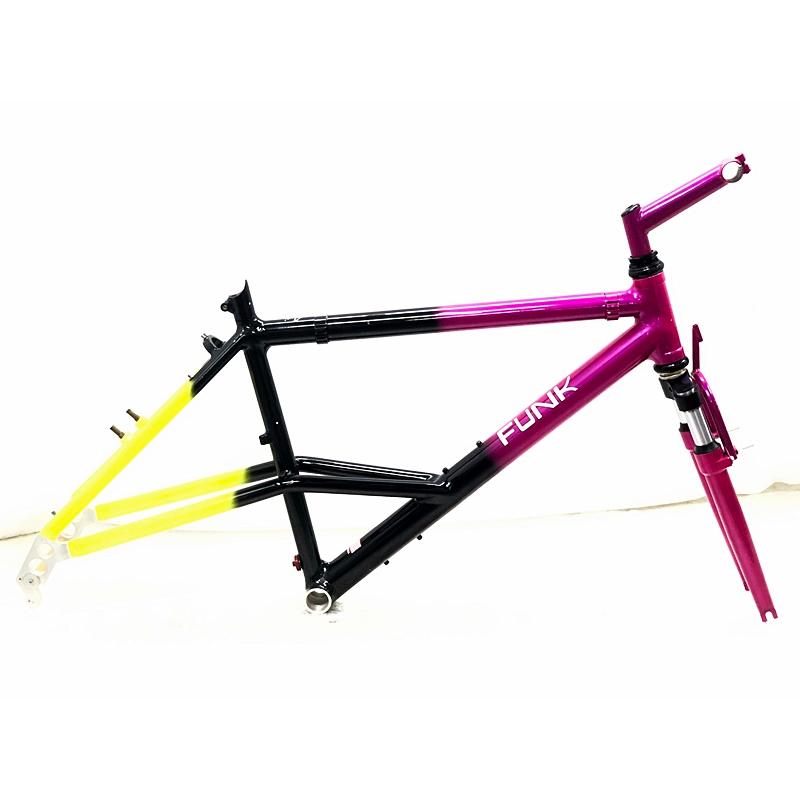 訳アリ ファンク FUNK 詳細不明 MTB フレームセット 1992年頃 アルミ パープル/ブラック/イエロー : サイクルパラダイス ...