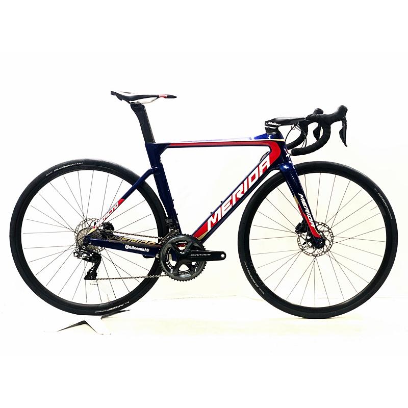 メリダ MERIDA リアクト ディスク REACTO DISC TEAM-E DURA-ACE 電動Di2 油圧DISC 2018年 カーボンロードバイク 50サイズ ネイビー : サイクル ...