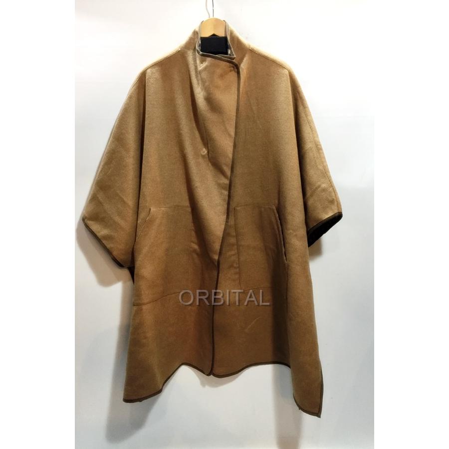 UNITED ARROWS 代官山)Ameri vintage アメリヴィンテージ REVERSIBLE PONCHO COAT リバーシブル ポンチョコート ブラウン×チェック キャメル ...