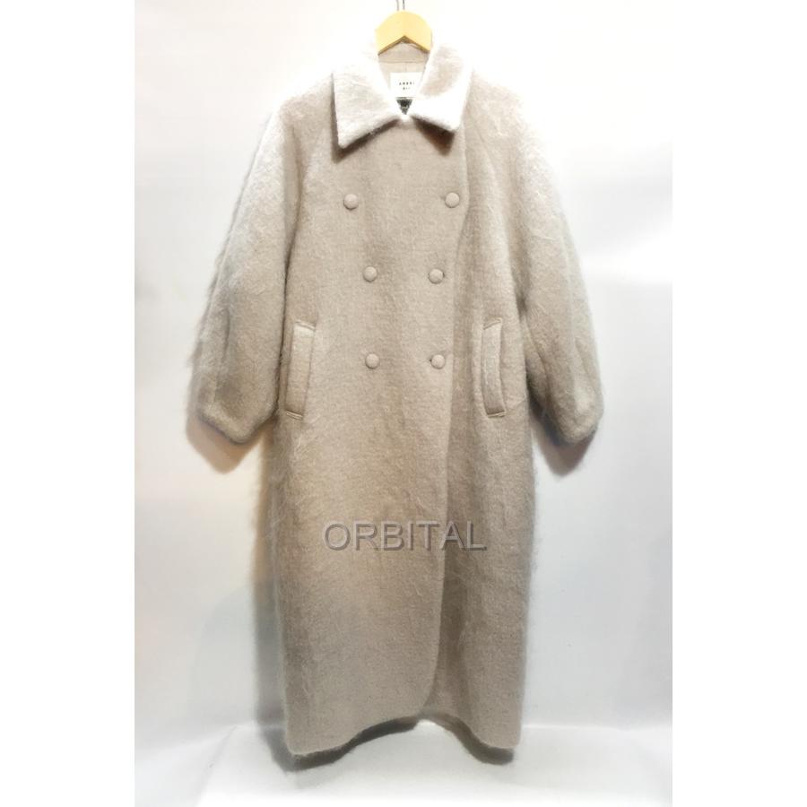 UNITED ARROWS 代官山)Ameri VINTAGE アメリヴィンテージ DEFORMATION COLLAR SHAGGY COAT シャギーコート グレージュ オーバーサイズ S ...