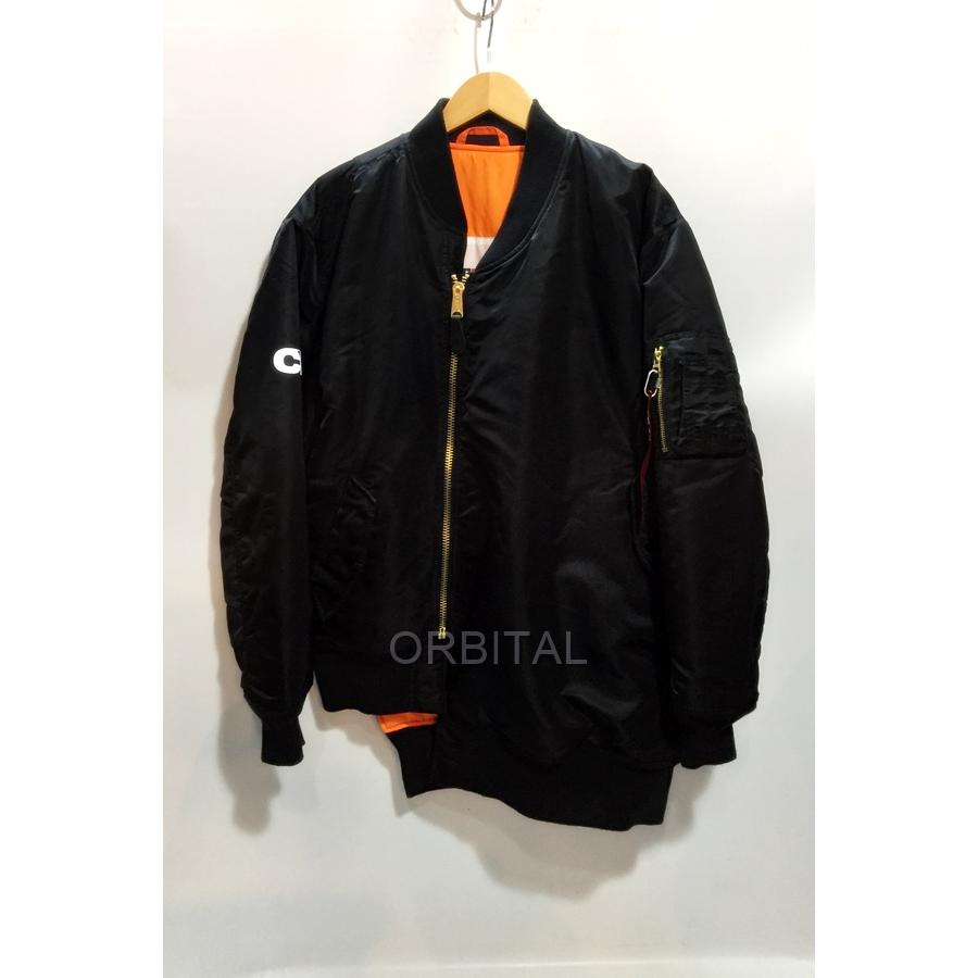 COMME des GARCONS 代官山)コムデギャルソン CDG × Alpha アシンメトリー MA-1 フライトジャケット ブラック サイズXL : サイクルパラダイス ウェブストア ...