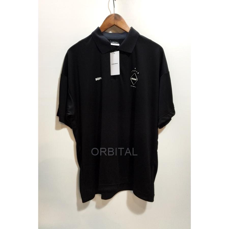 代官山)F.C.Real Bristol FCRB-240010 24SS BAGGY POLO ロゴプリント バギーポロシャツ ブラック サイズM タグ付き :dky-2406190012 ...