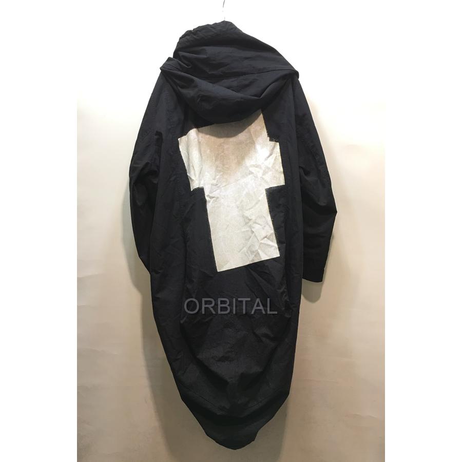 経堂) JULIUS ユリウス 21SS 伊勢丹メンズ限定 ビッグシルエットバックプリントモッズ コート サイズ F ブラック 738COM1 ...