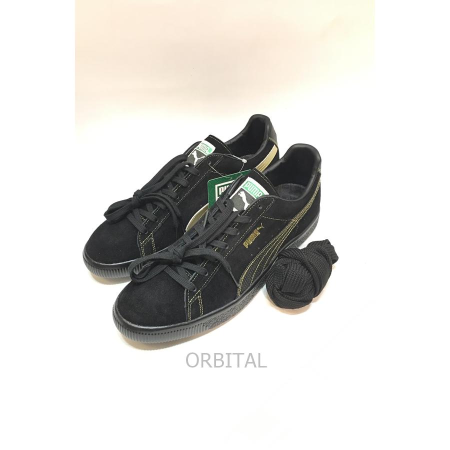 経堂) プーマ PUMA スエードVGT SUEDE VTG スニーカー 387056 ブラック チームゴールド サイズ27 タグ付 メンズ ...