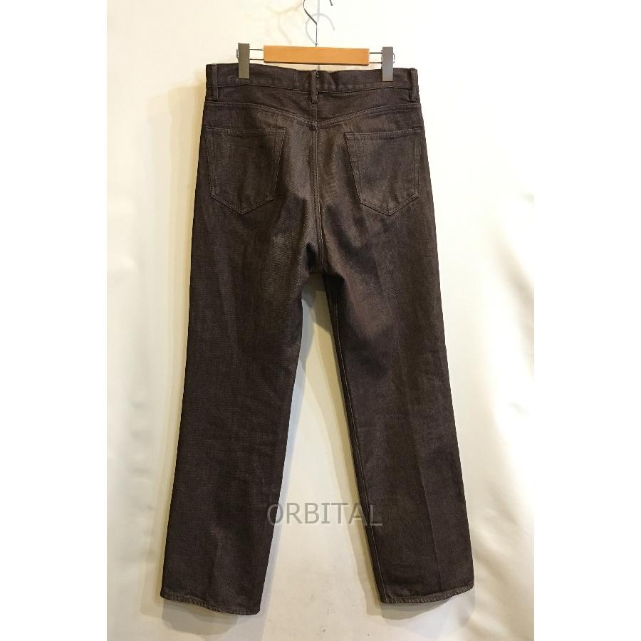 二子玉)AURALEE オーラリー 22SS完売 A00P01DM HARD TWIST DENIM 5P PANTS ハードツイストデニム 定価26,400円 W32 ブラウン : サイクル ...