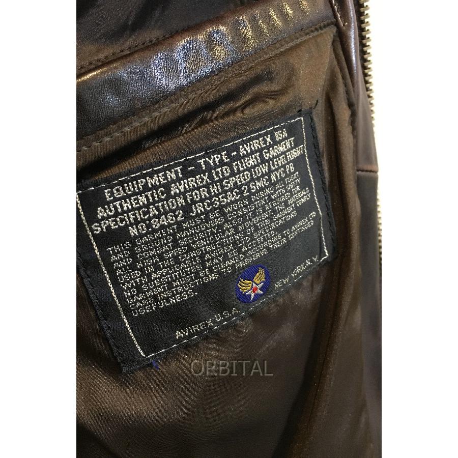 二子玉)AVIREX アビレックス ジップアップレザージャケット 革ジャン No.8462 JRC35AC 2 SMC NY PB ブラウン こげ茶 メンズ XS : サイクルパラダイス ...