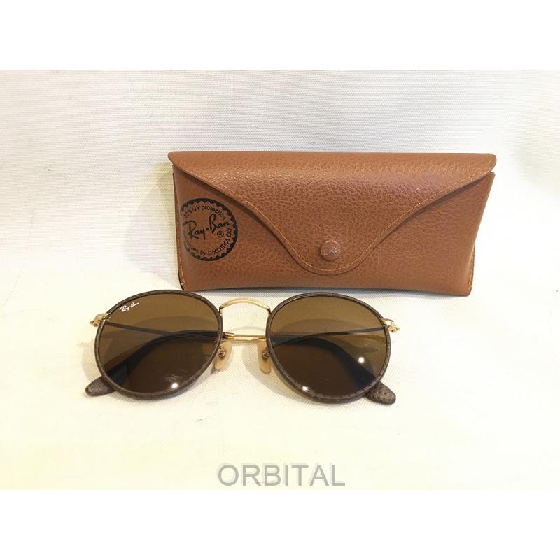 二子玉)レイバン Ray-Ban RB 3475Q 9041 ROUND CRAFT ラウンドサングラス ITALY製 50-21-145 ブラウン メタル : サイクルパラダイス ウェブ ...
