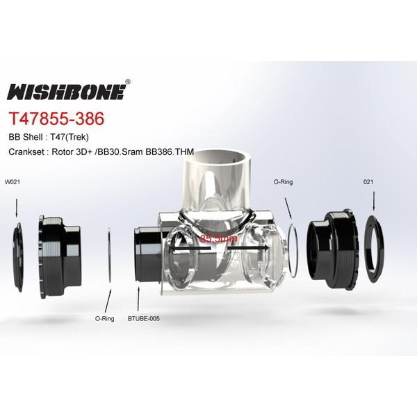 Wishboneウィッシュボーン Rord BB ”T47855-386” T47ワイド用 ROTOR BB30 / SRAM BB386 THM FSA EVO 【ボトムブラケット ...