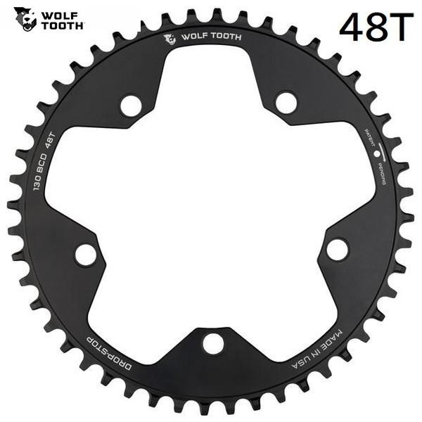 WolfTooth ウルフトゥース 130 BCD 5 Bolt Chainring 48T compatible with SRAM ...