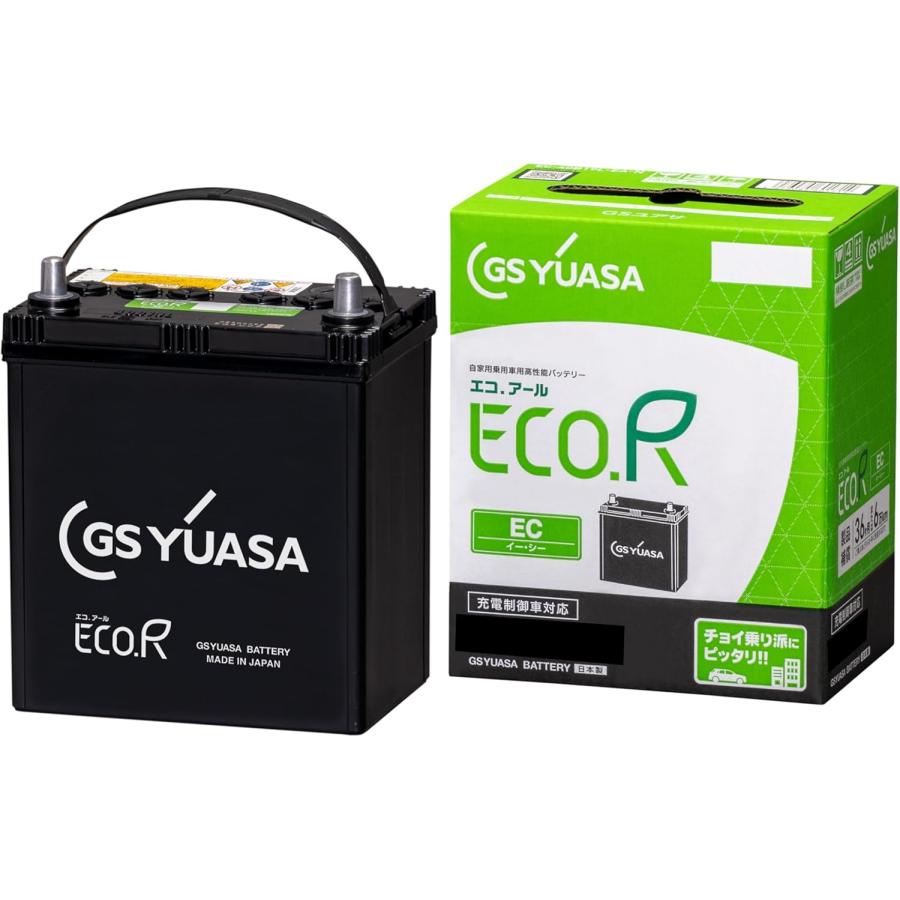 ECO.R EC 44B19R GSユアサ バッテリー エコアール スタンダード 充電制御車に最適 EC-50B19Rにランクアップ ...