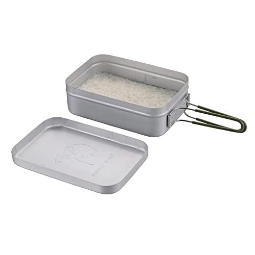 キャプテンスタッグ(CAPTAIN STAG) 飯盒 メスティン アルミ角型クッカー Lサイズ 2合 目盛付き オールアルマイト加工 UH-4115 : s-4560464279733 ...