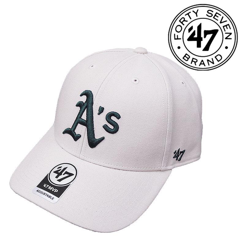 47Brand フォーティーセブンブランド キャップ ATHLETICS MVP CAP 帽子 アスレチックス オークランド ツイル生地 ...
