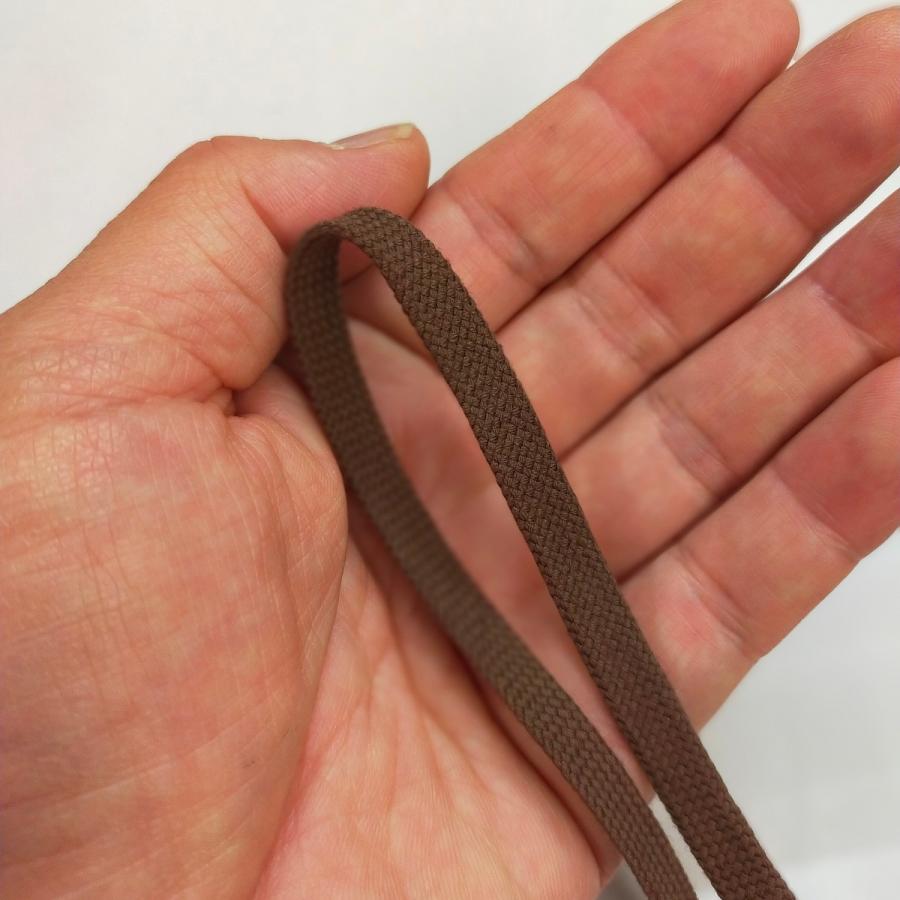 綿コード 袋紐 綿ひも カラー 手芸ひも カラーひも 手芸 紐 巾着 手芸用品 処分 大量 材料 巾約7.3mm 16.焦げ茶 20m 4830 : D Collect Shop - 通販 ...