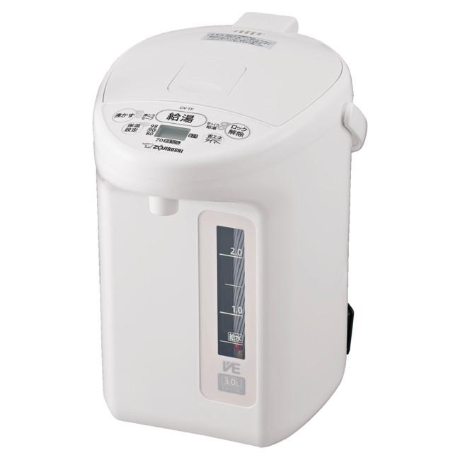 優湯生 CV-TF30-WA ZOJIRUSHI 象印 電気ポット マイコン沸とう VE電気まほうびん 3.0L ホワイト : 生活家電ディープライス ヤフーショッピング店 - 通販 ...