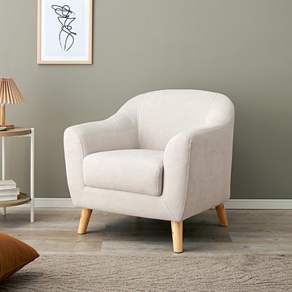 HAGiHARA メーカー直送 萩原 エメル1P EMEL1P-IV 1人掛けソファ アイボリー : 生活家電ディープライス ヤフーショッピング店 - 通販 - Yahoo!ショッピング