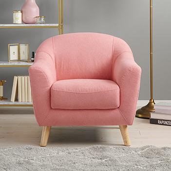 メーカー直送 萩原 エメル1P EMEL1P-PI 1人掛けソファ ピンク :emel1p-pi:生活家電ディープライス ヤフーショッピング店 - 通販 - Yahoo!ショッピング