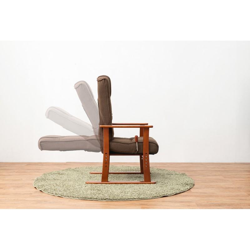 HAGiHARA メーカー直送 萩原 LZ-4377BR 高座椅子 背もたれ無段階リクライニング ブラウン : 生活家電ディープライス ヤフーショッピング店 - 通販 - Yahoo!ショッピング