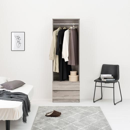 HAGiHARA (5/17.18限定クーポン有)メーカー直送 萩原 RKK-1621GY ワードローブ 幅60cm グレー : 生活家電ディープライス ヤフーショッピング店 - 通販 ...