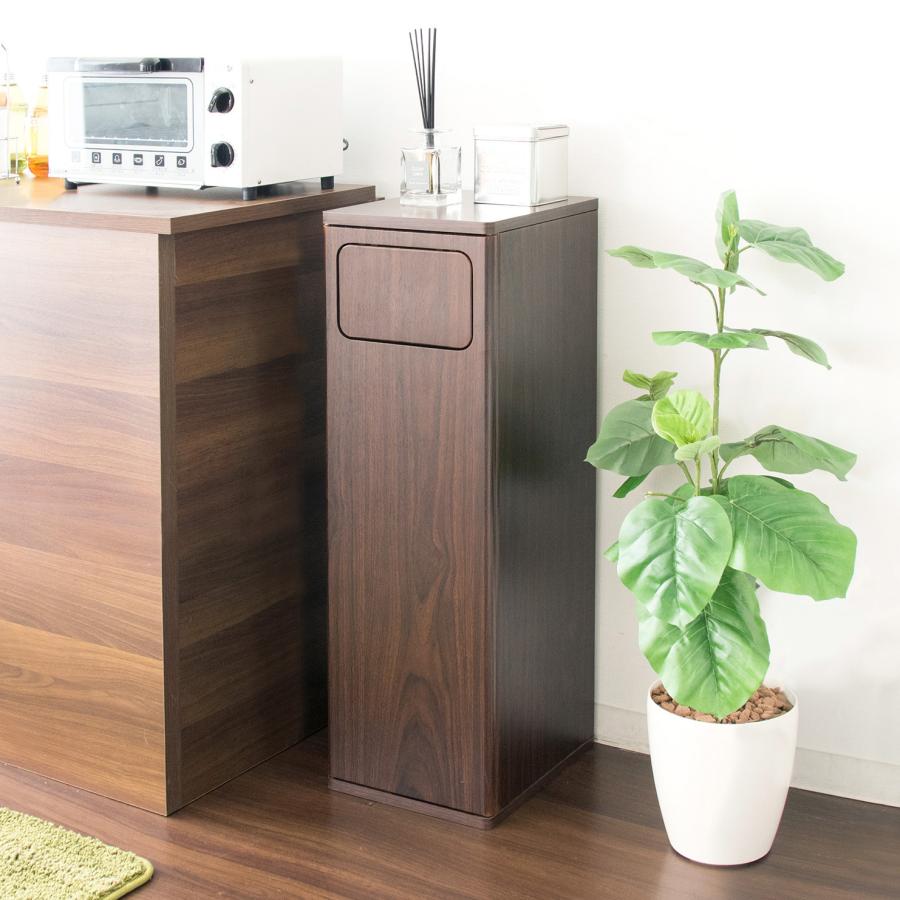 宮武製作所 メーカー直送 代引不可 日時指定不可 プッシュダストボックス ゴミ箱 木目調 組立式 45Lポリ袋対応 Empro(エンプロー) ブラウン DB-800R-BR : 生活家電ディー ...