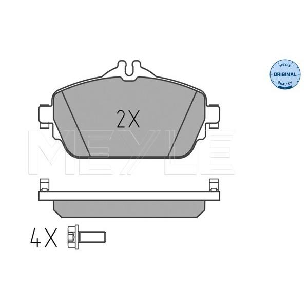 Mercedes-Benz メルセデス・ベンツ フロントブレーキパッド 新品 MEYLE 0252203119 0084203720 : 輸入 ...