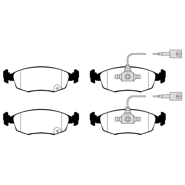 FIAT フィアット フロントブレーキパッド 新品 RAICAM RA.0318.9 77366537 : 輸入車パーツ専門店 D ...